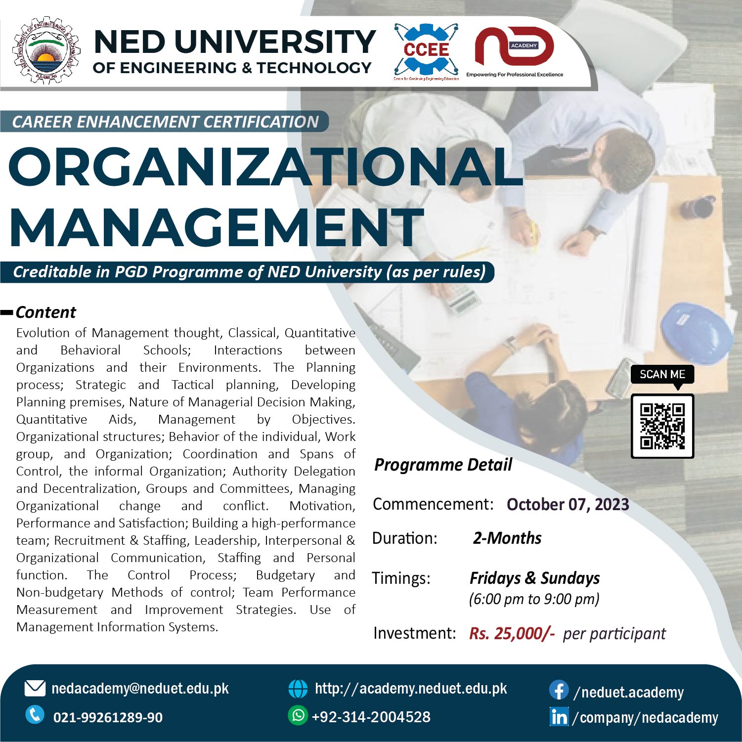 Organizational Management Ned Academy Ccee Cmpp Ptmc